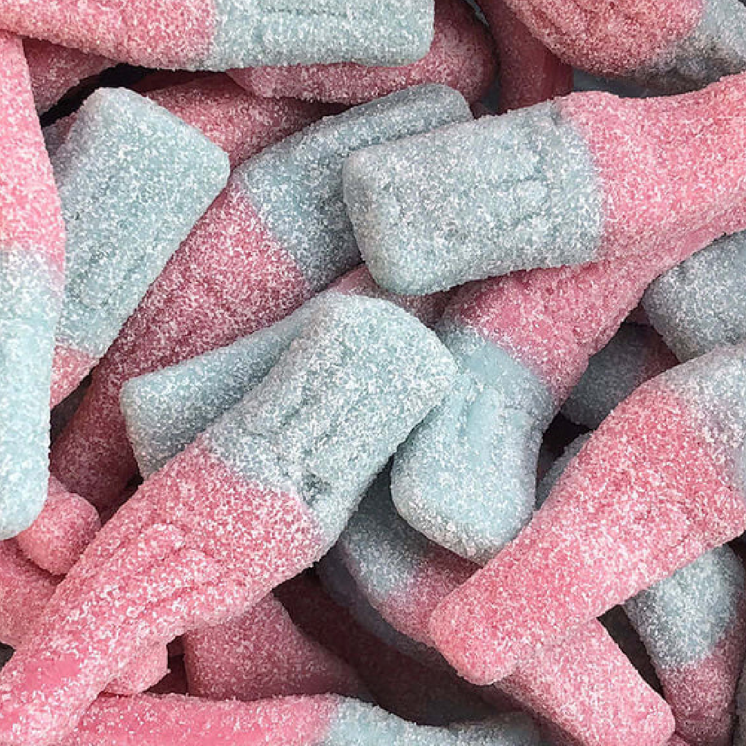 Jumbo Fizzy Bubblegum Bottles – Candy Lux